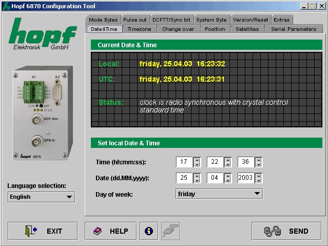 Windows Time Server: Hopf 6870 & Compatibles