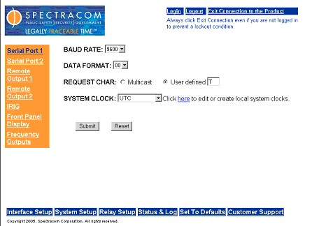 Windows Time Server: Spectracom